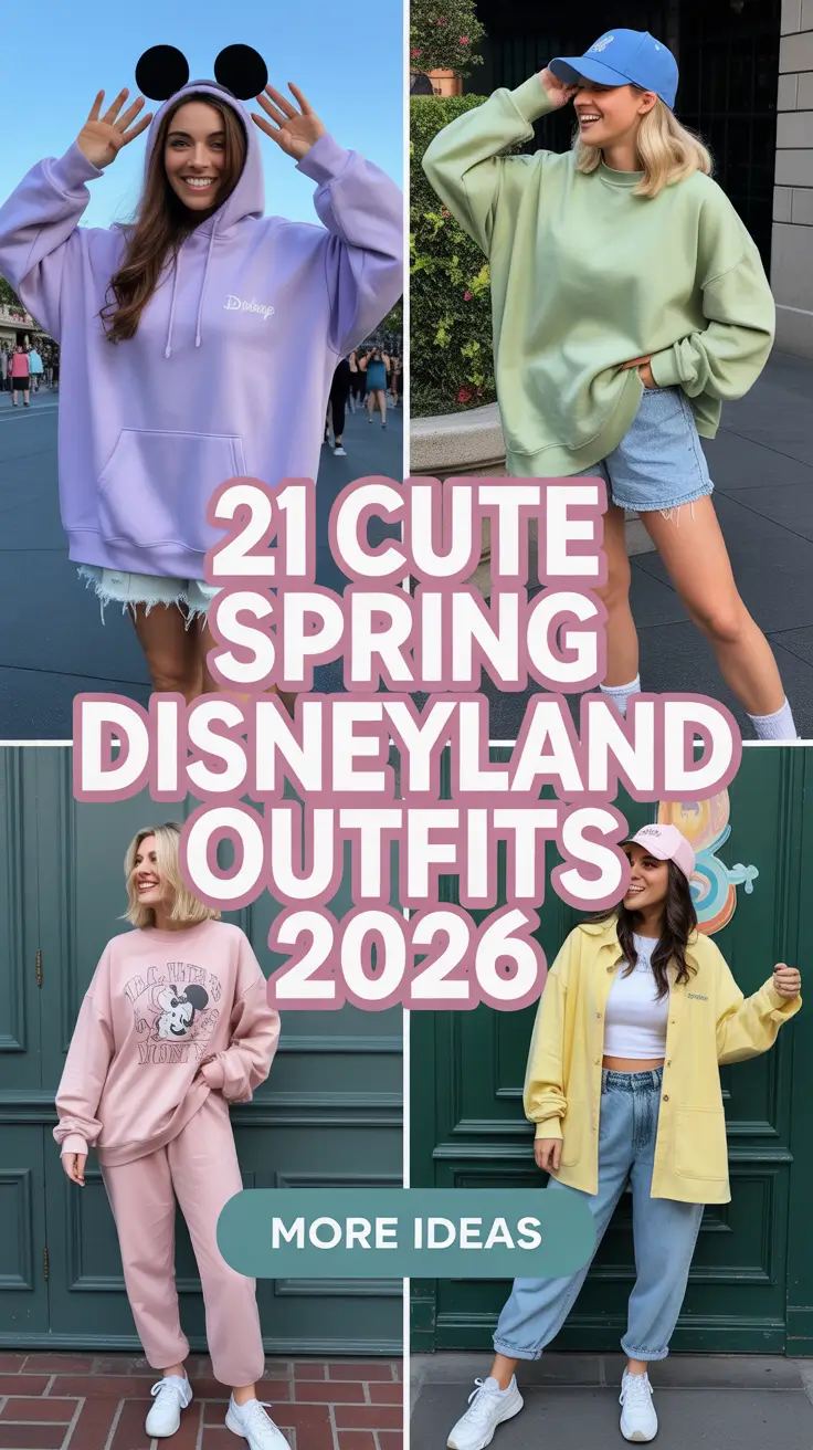 Cute Spring Disneyland Outfits 2026 - Casual Aesthetic Ideas for Women