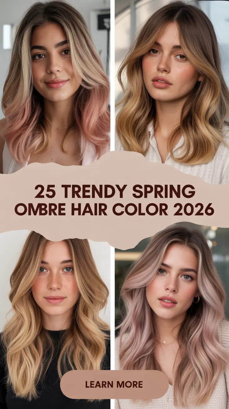 Trendy Spring Ombre Hair Color 2026 - Brunettes, Blondes, Dark Roots ...