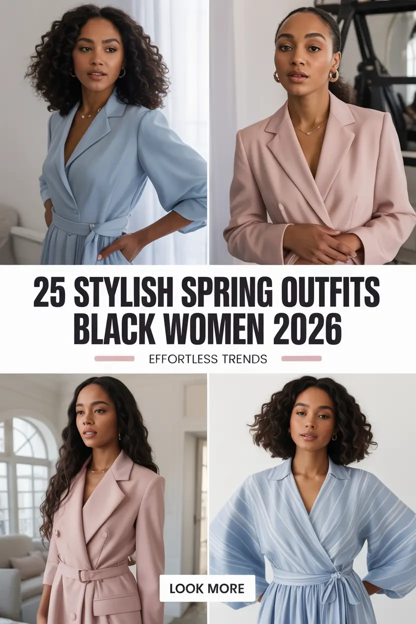 Stylish Spring Outfits Black Women 2026 - Chic Looks for Brunch, Church ...