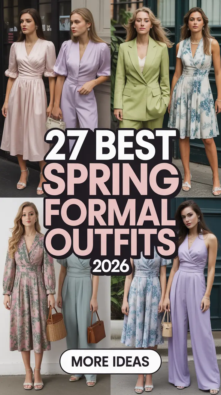 Best Spring Formal Outfits 2026 - Fancy Dresses and Classy Pants Ideas